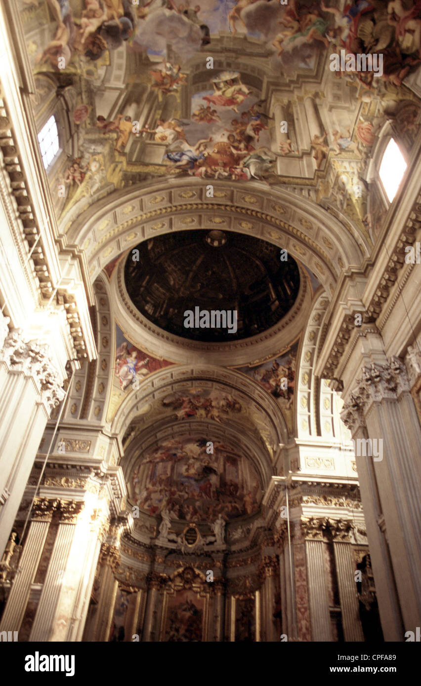 Ceiling of the church of San Ignazio Stock Photo - Alamy