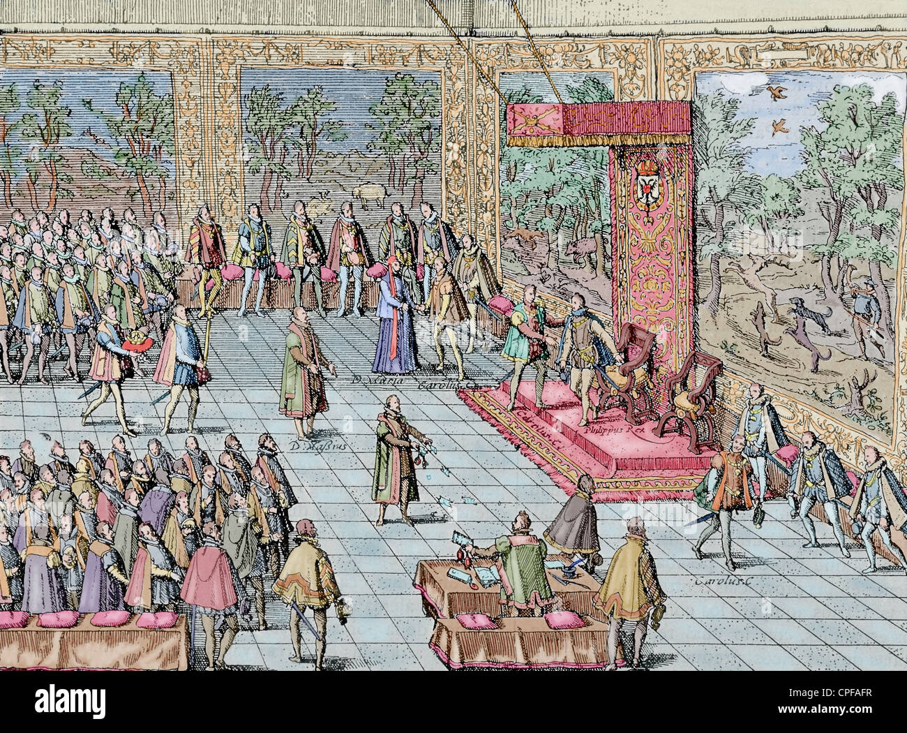 Charles I of Spain and V of Germany (1500-1558). Abdication of Charles ...