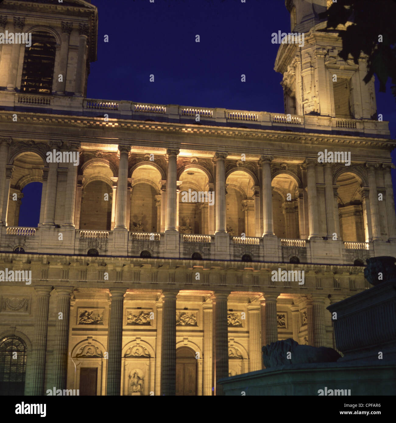 St Sulpice church Facade Stock Photo - Alamy