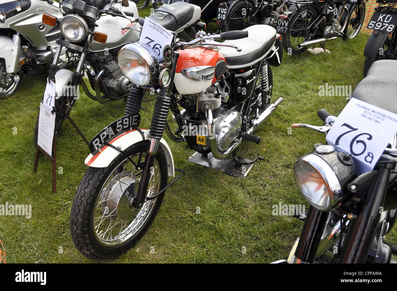 Triumph Tiger 90 Motorbike Stock Photo - Alamy