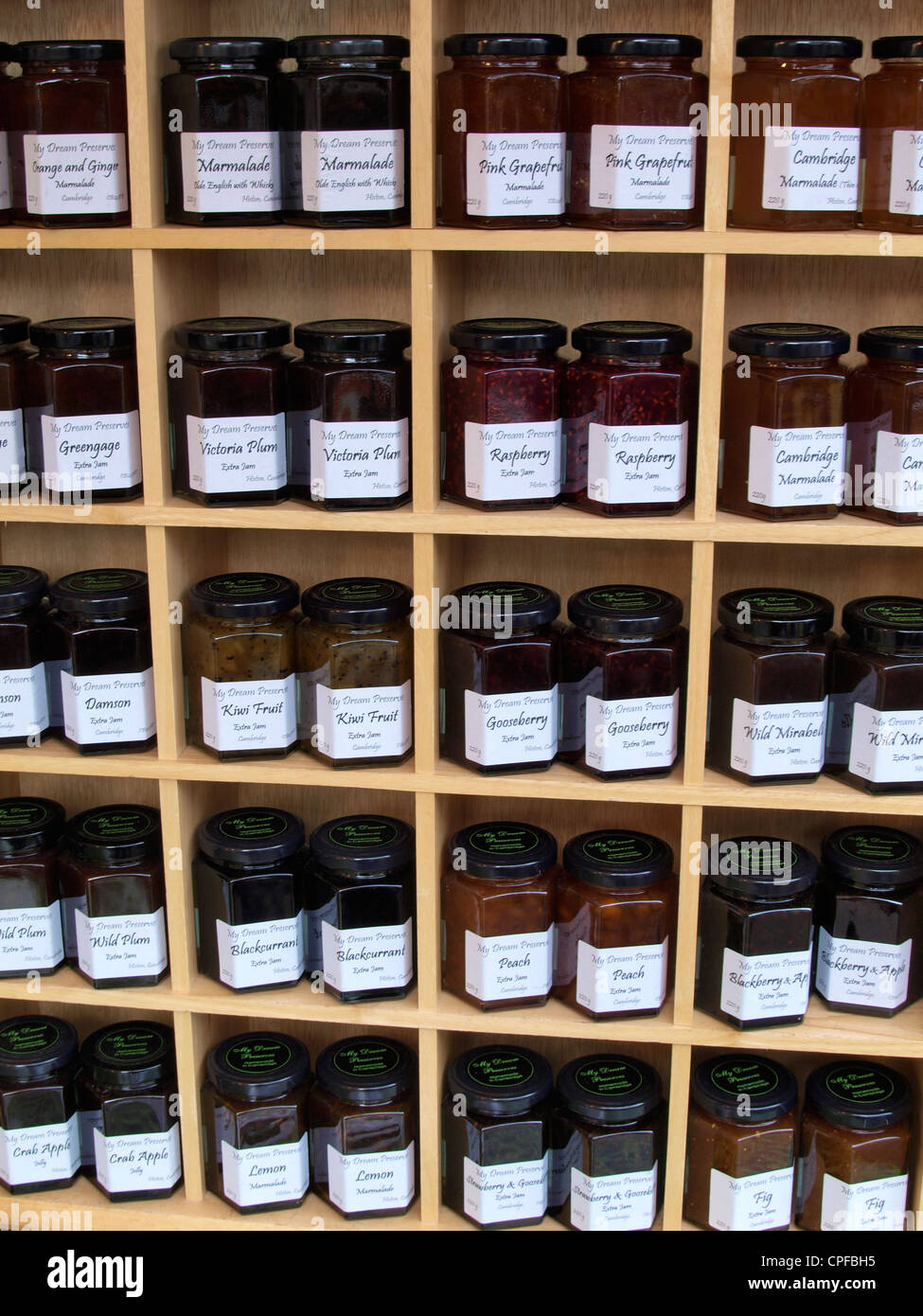 Jam jars display market hi-res stock photography and images - Alamy