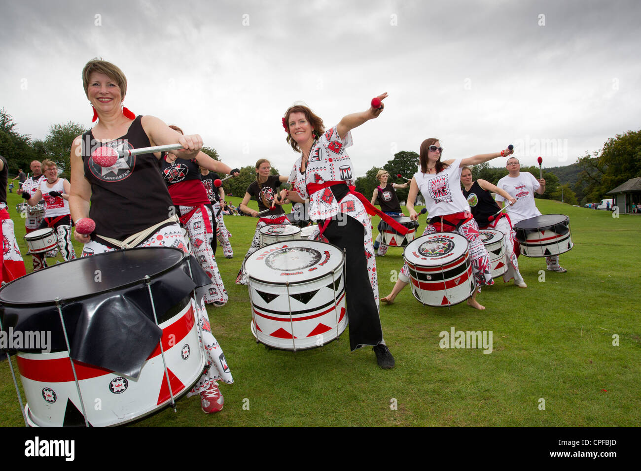 Samba reggae drumming group hi-res stock photography and images - Alamy