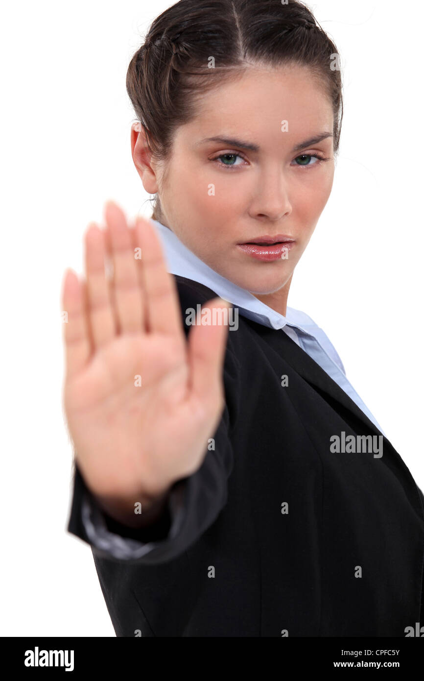 Hand gestures stopping hi-res stock photography and images - Alamy