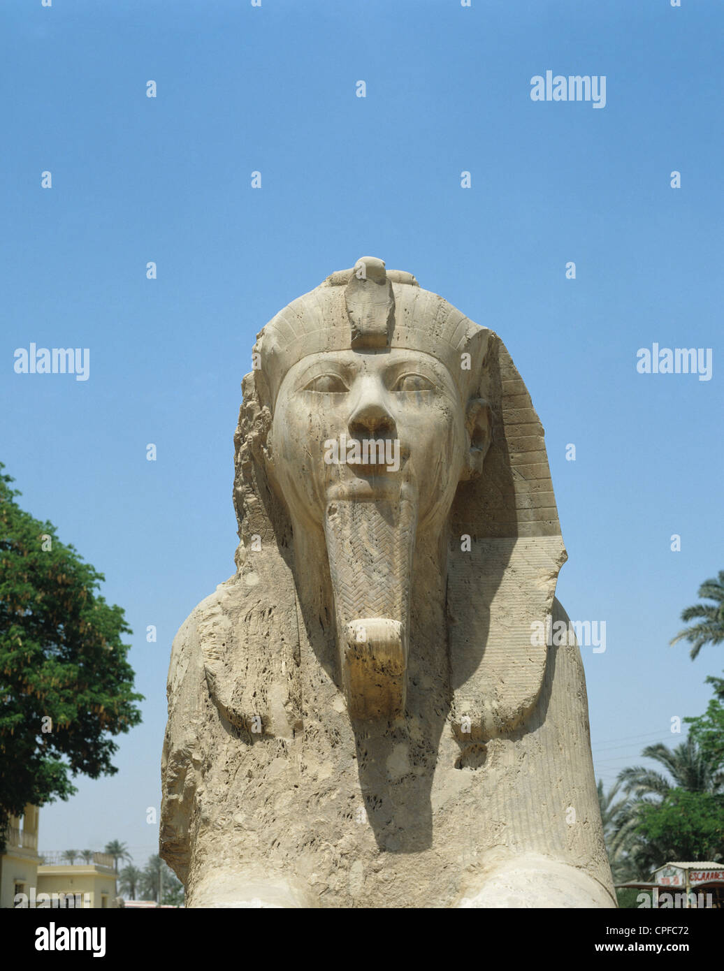 Alabaster statue sphinx memphis egypt hi-res stock photography and ...