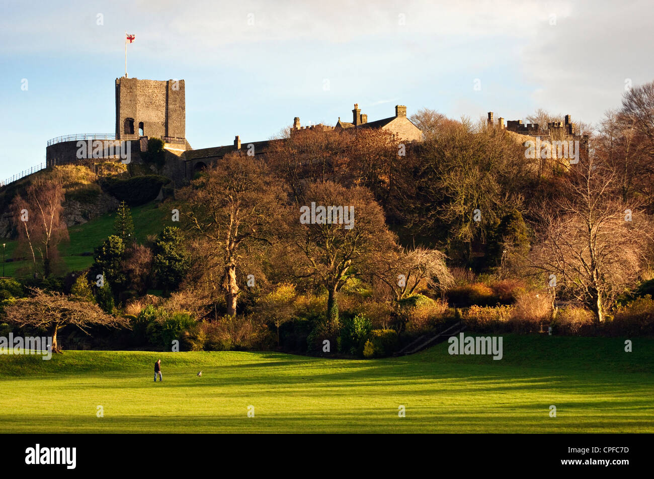 Clitheroe Castle in the Ribble Valley Lancashire England Stock Photo ...