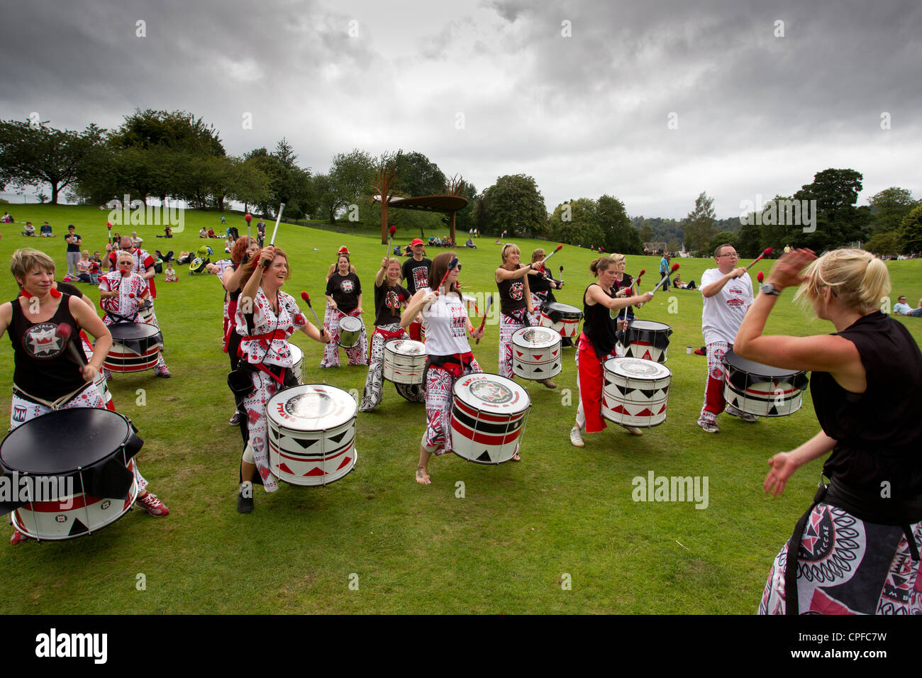Samba reggae drumming band hi-res stock photography and images - Alamy