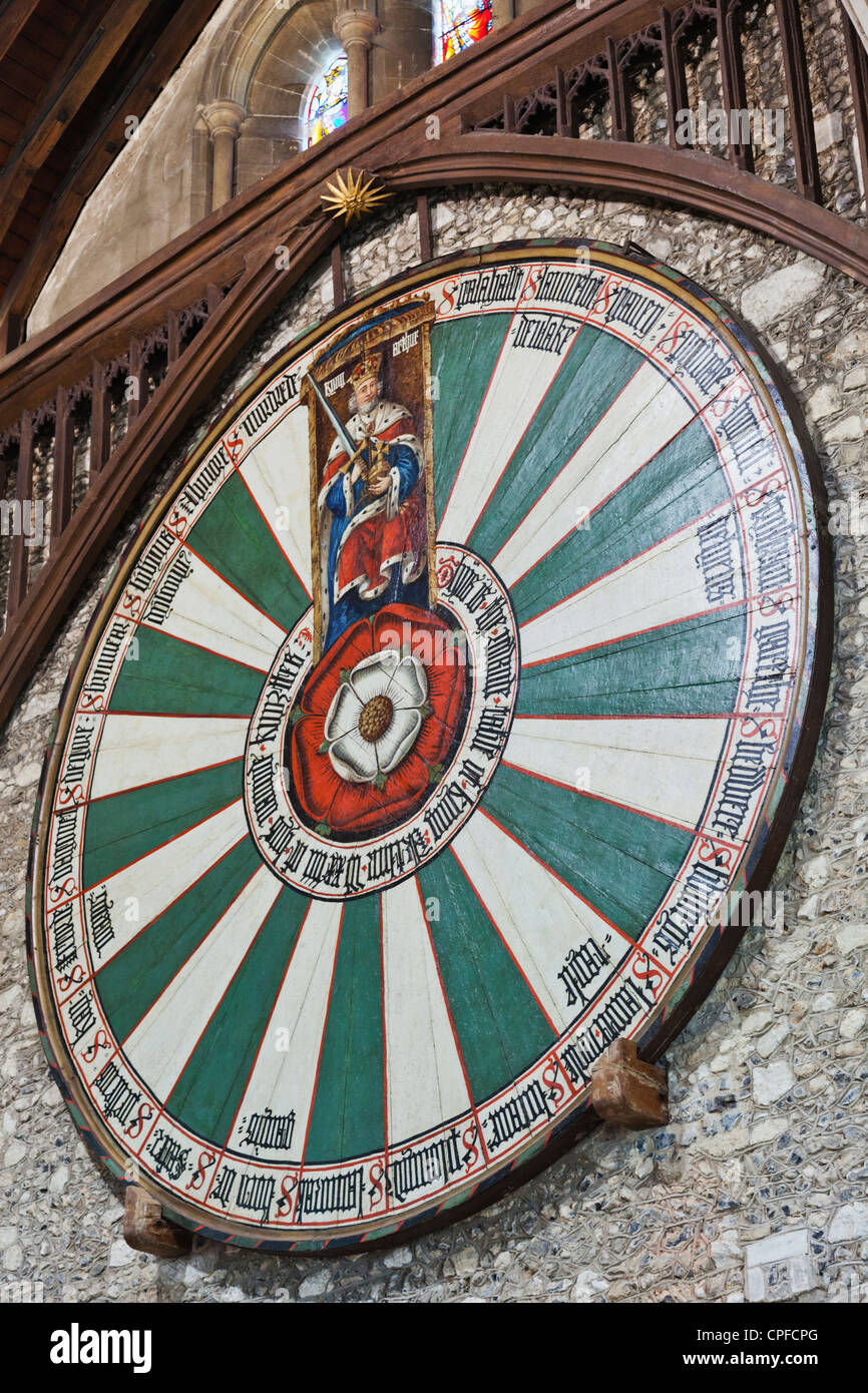 England, Hampshire, Winchester, Winchester Castle, The Great Hall, The ...