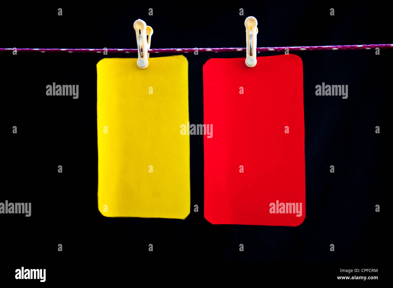 yellow and red hang paper Stock Photo - Alamy