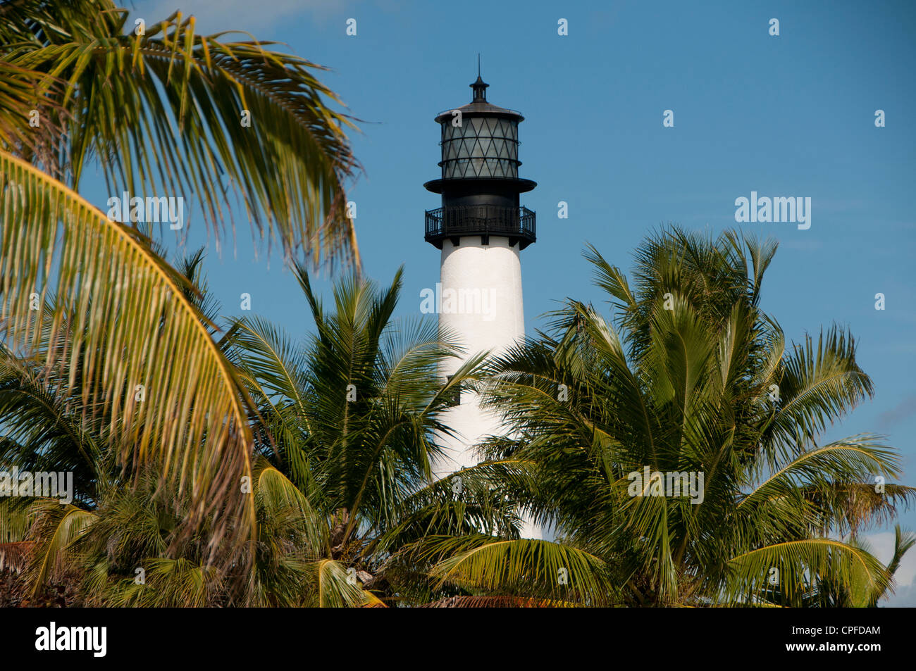 Cape Florida Light house, Florida USA Stock Photo - Alamy