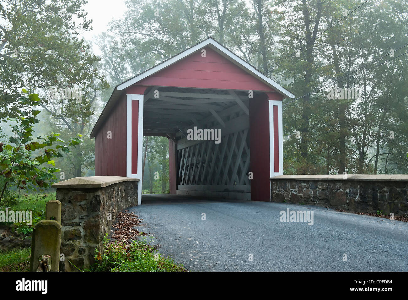 Ashland Covered Bridge, Ashland, New Castle County, Delaware, USA Stock ...