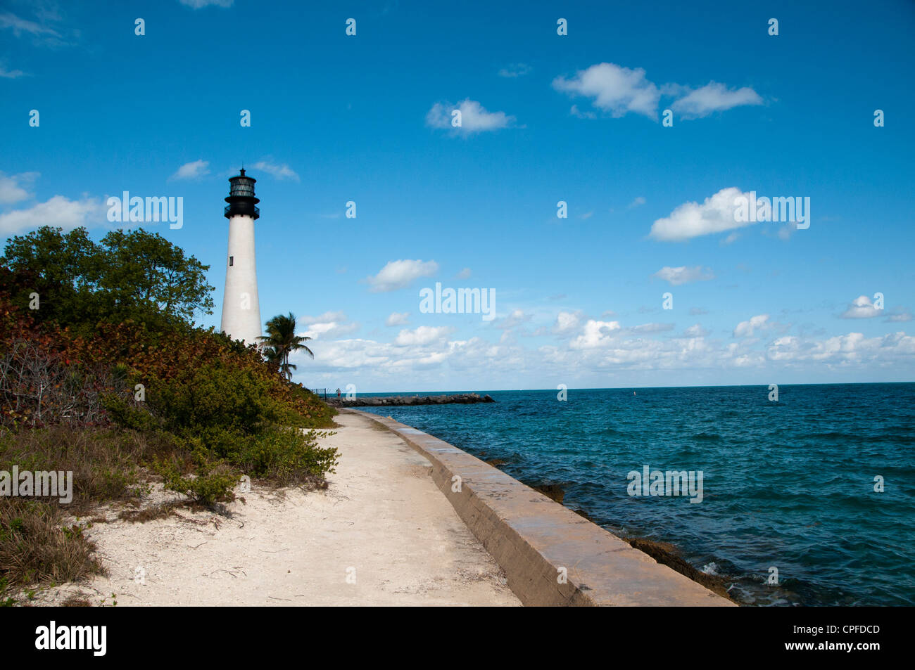 Cape Florida Light house, Florida USA Stock Photo - Alamy