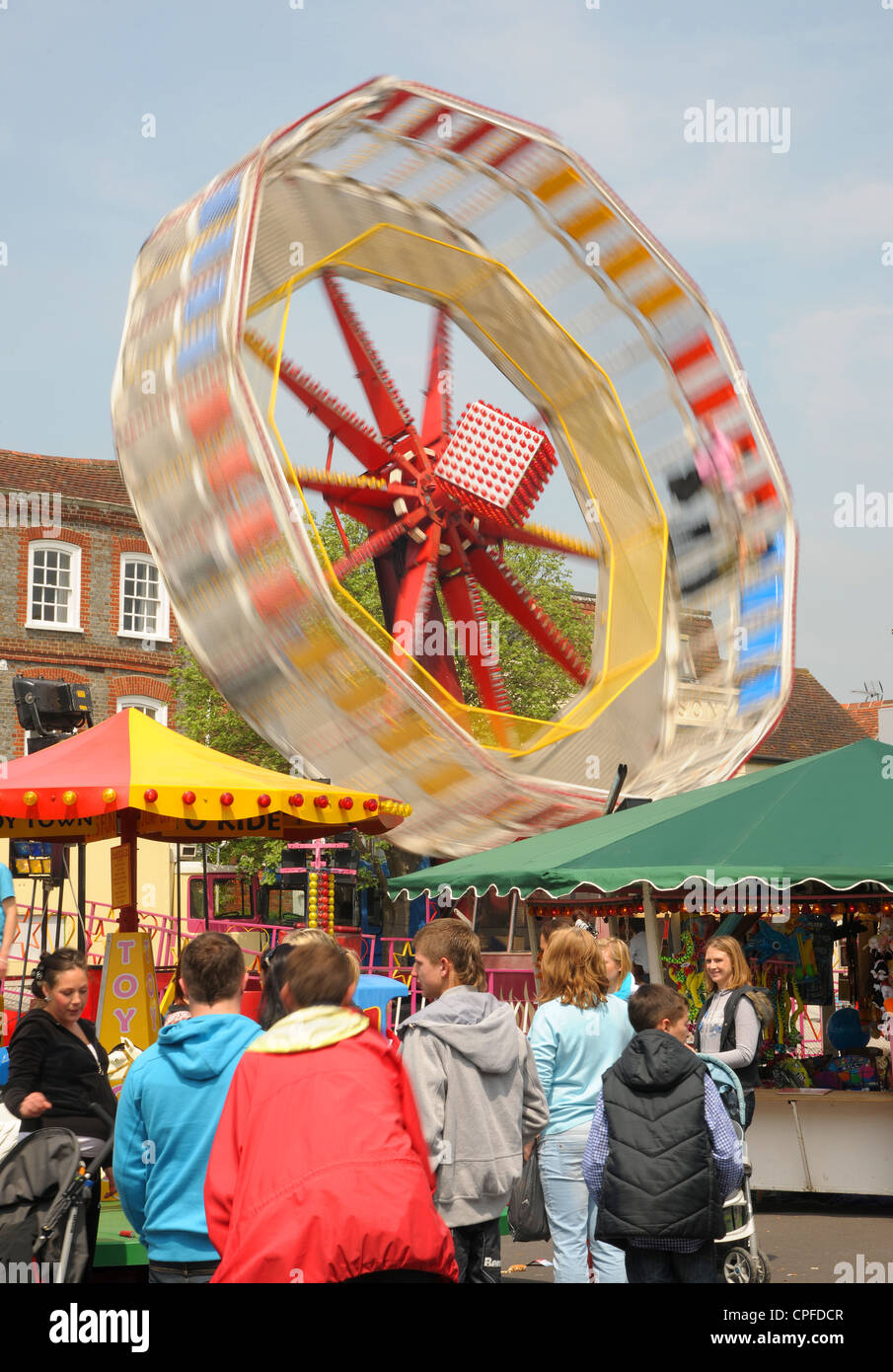 A fairground ride at speed Stock Photo - Alamy
