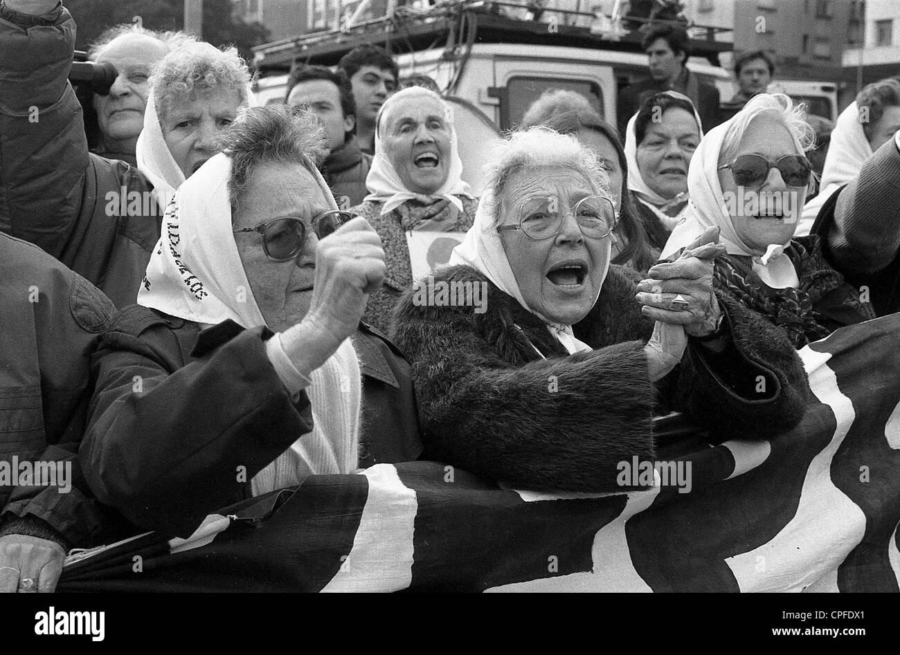 Argentina mothers of plaza de mayo Black and White Stock Photos ...