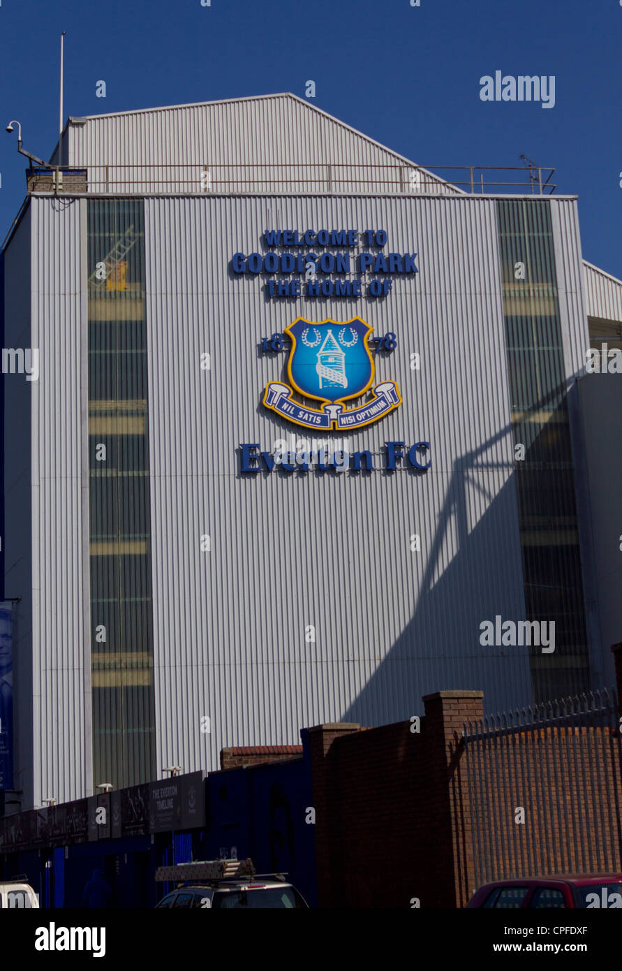 Exterior of Goodison Park, Home of Everton Football Club Stock Photo ...