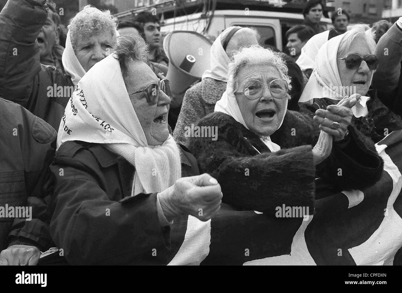 Argentina mothers of plaza de mayo Black and White Stock Photos ...