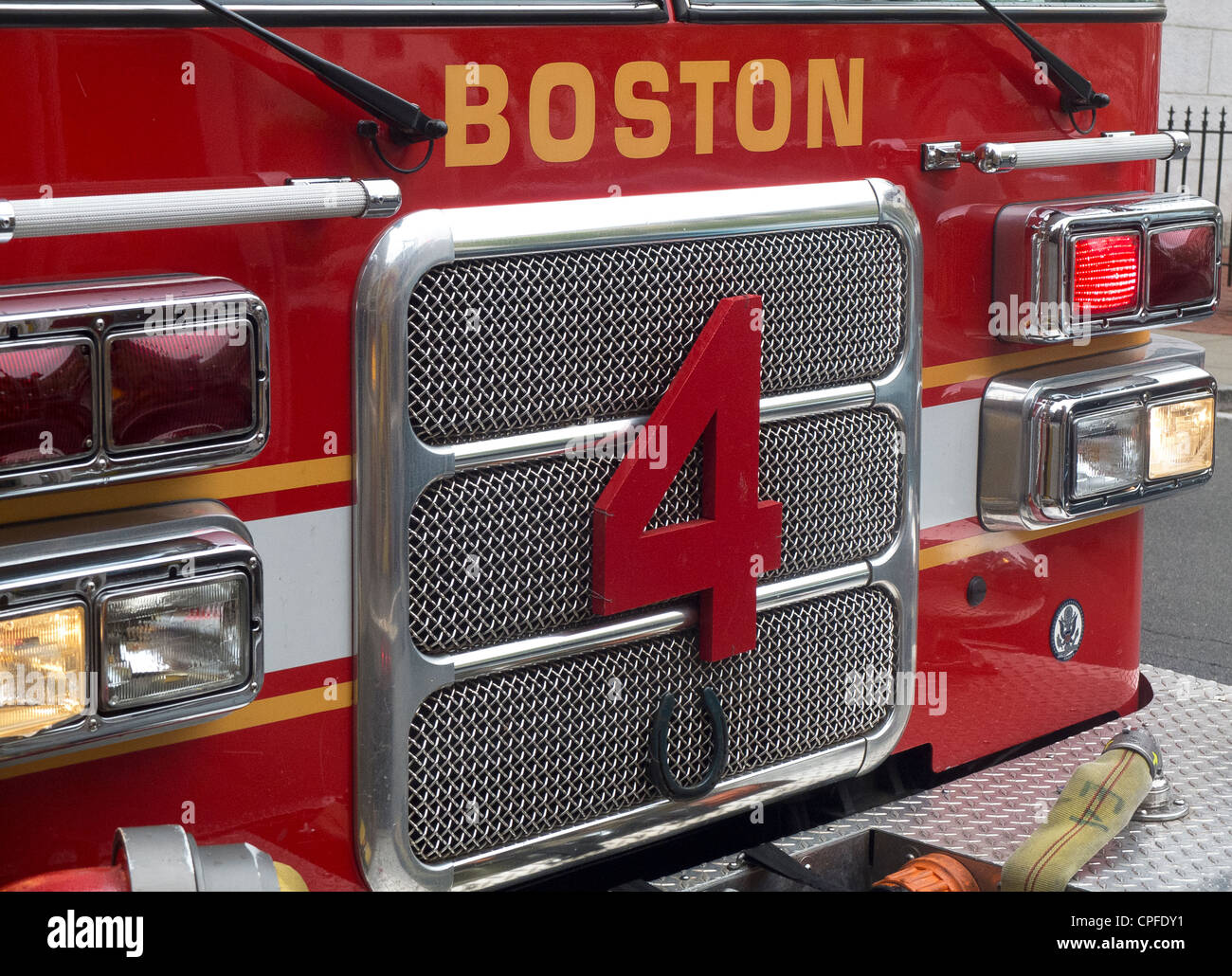 fire truck in Boston Massachusetts Stock Photo - Alamy