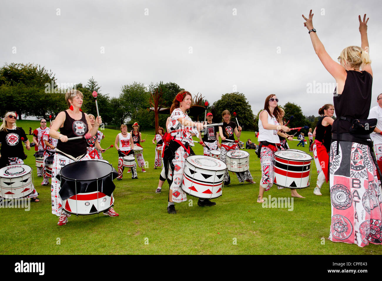 Samba reggae drumming band hi-res stock photography and images - Alamy