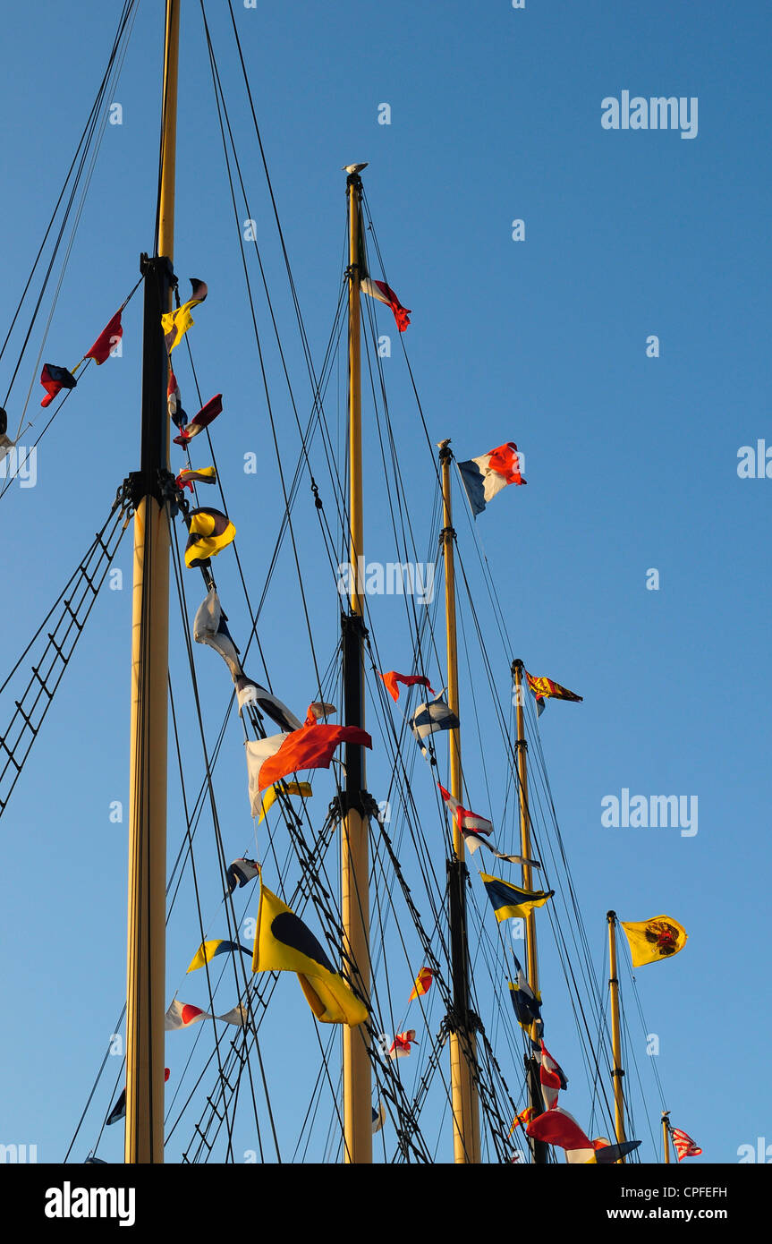 Masts of the SS Great Britain, Bristol, England Stock Photo - Alamy