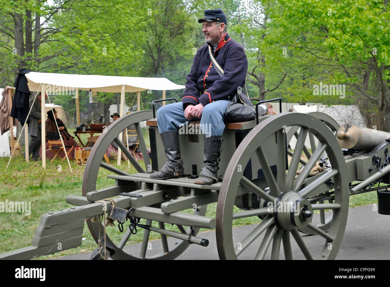 Union soldier camp hi-res stock photography and images - Alamy