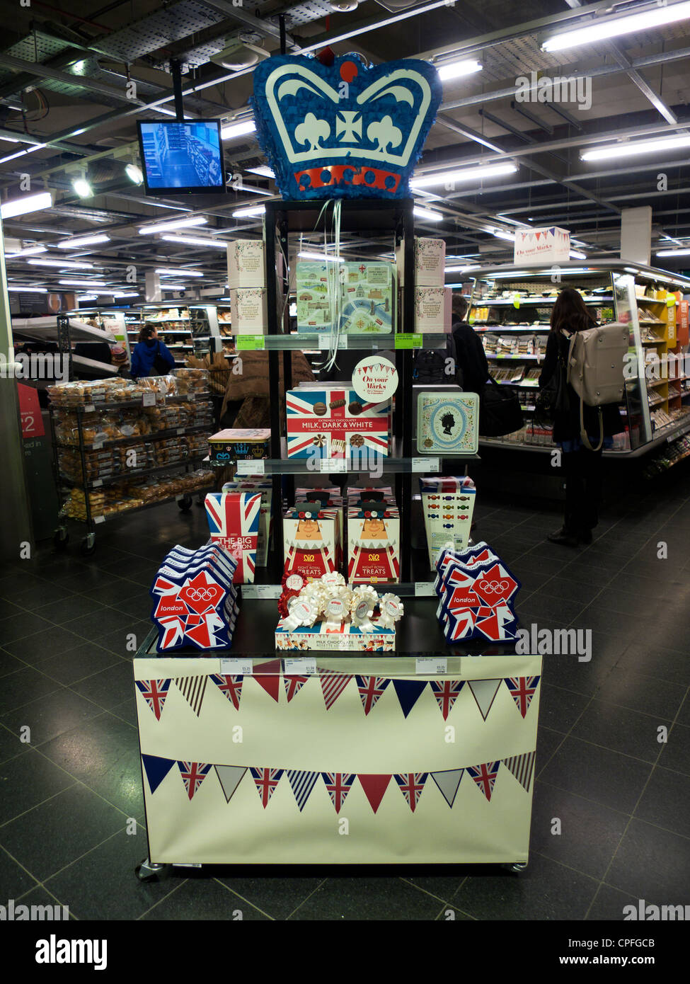 2012 Marks and Spencer Queens Diamond Jubilee and Olympics display ...