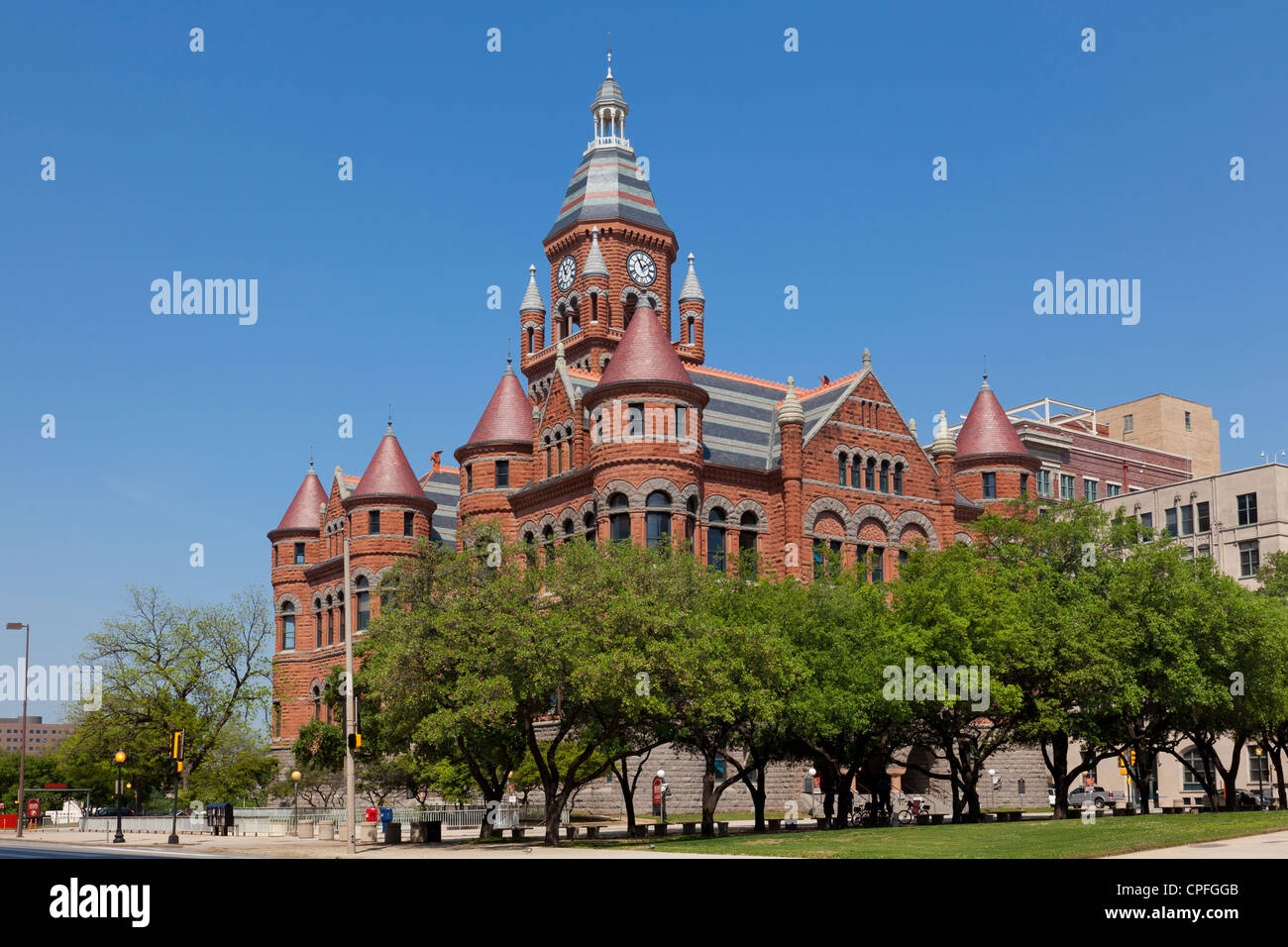 Old Red Courthouse. Dallas, Texas Stock Photo - Alamy