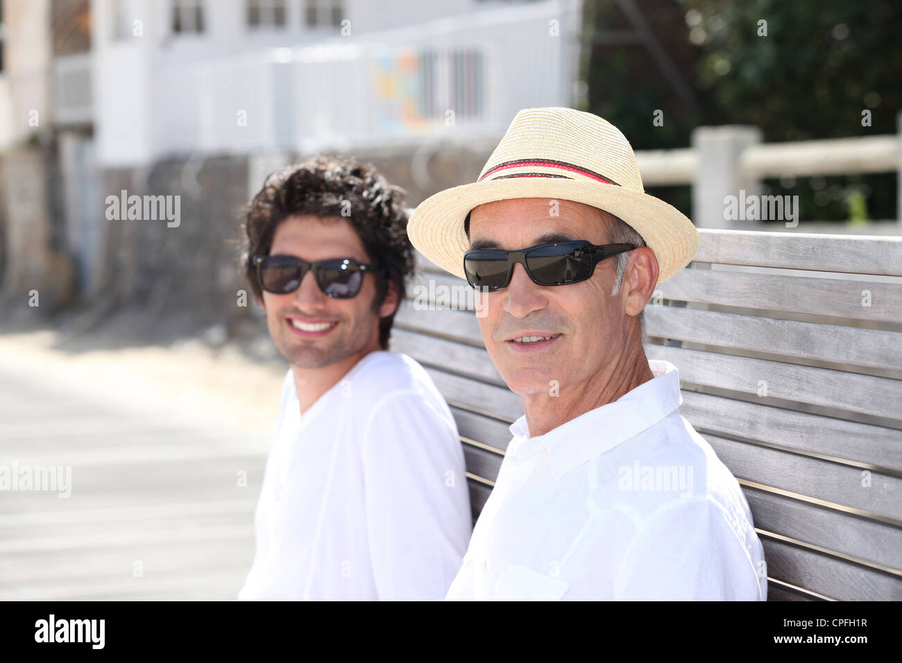 Portrait of two generations Stock Photo - Alamy