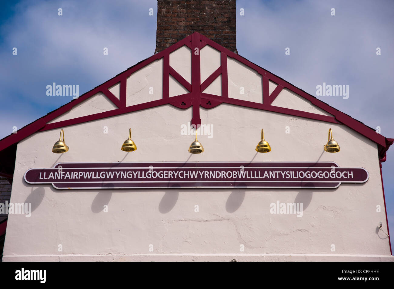 Llanfair Pg Station Llanfair Pg Anglesey North Wales Uk Stock Photo - Alamy
