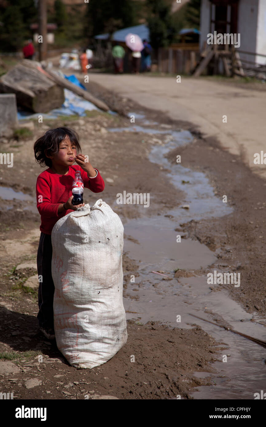 Boy with sack hi-res stock photography and images - Alamy