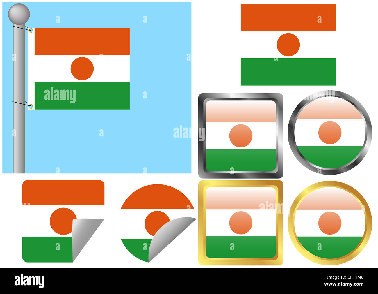 Flag niger niger circle hi-res stock photography and images - Alamy