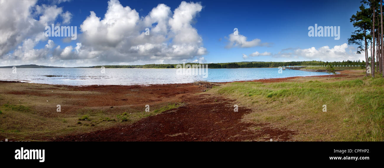 Mare-aux-Vacoas-panorama the largest water reservoir of Mauritius Stock ...