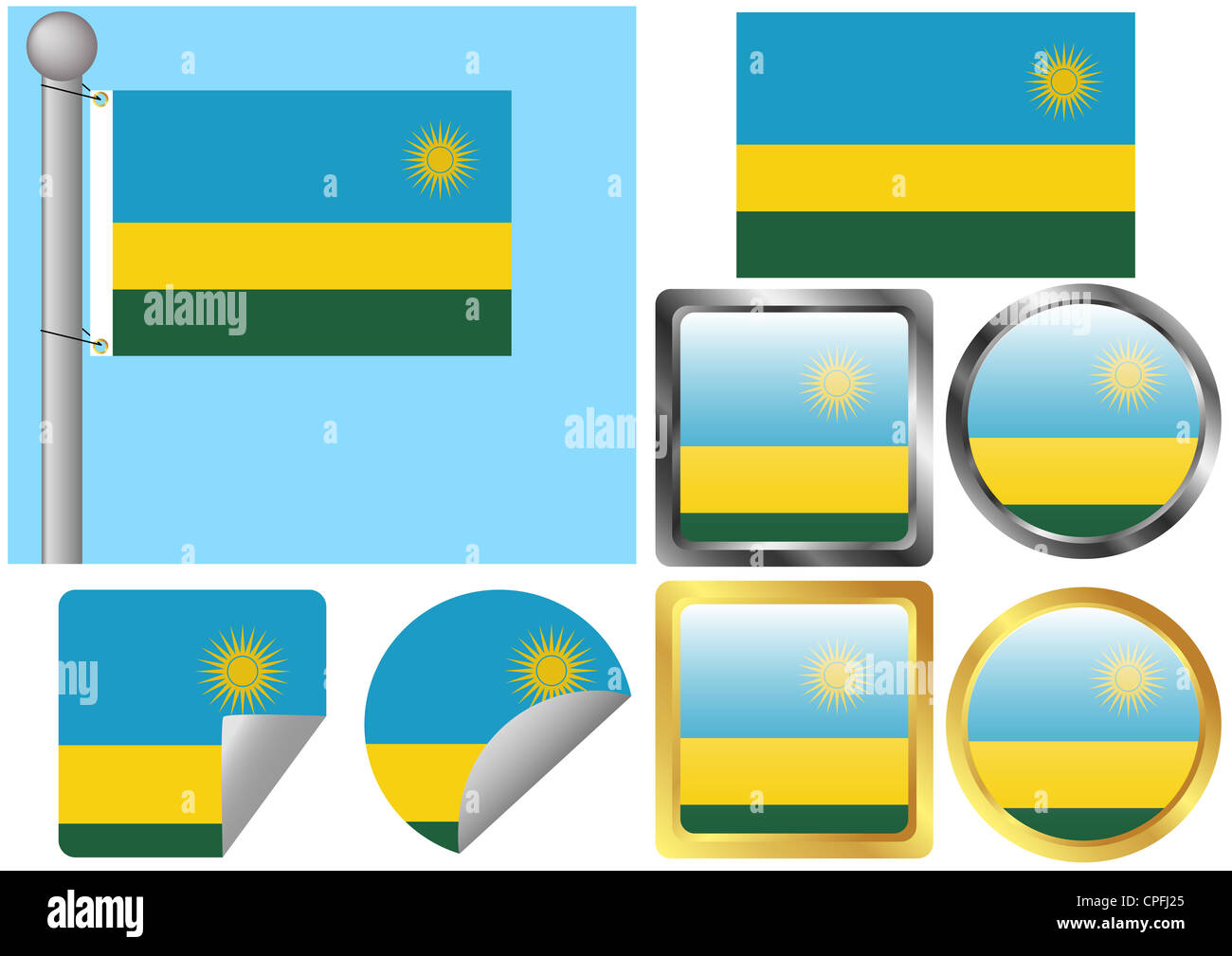National symbols flag rwanda hi-res stock photography and images - Alamy