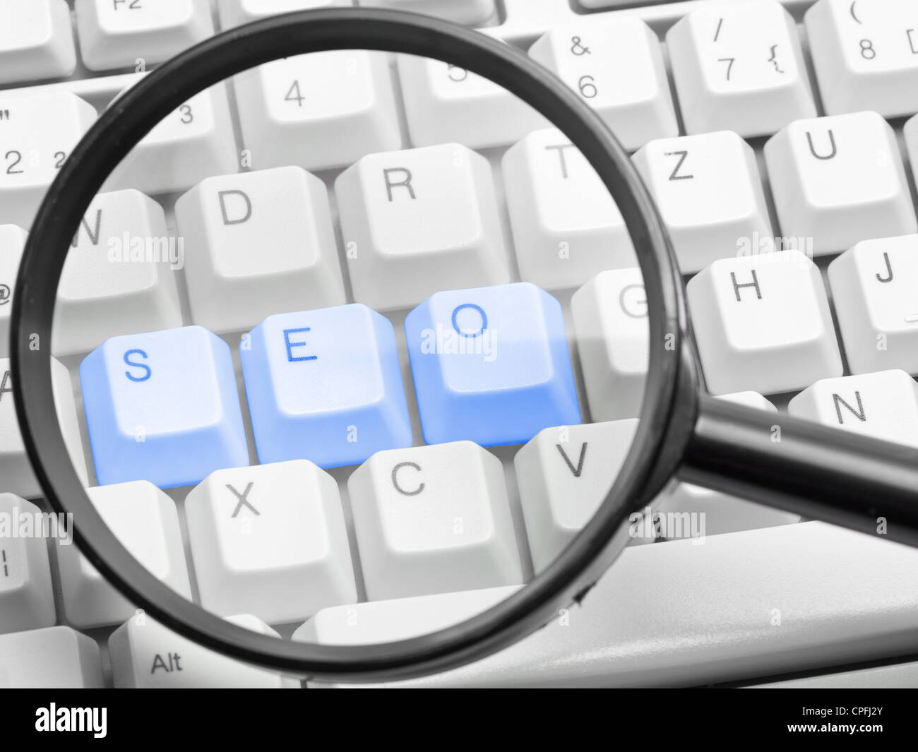 SEO - search engine optimization concept with the letters s, e, o on a ...