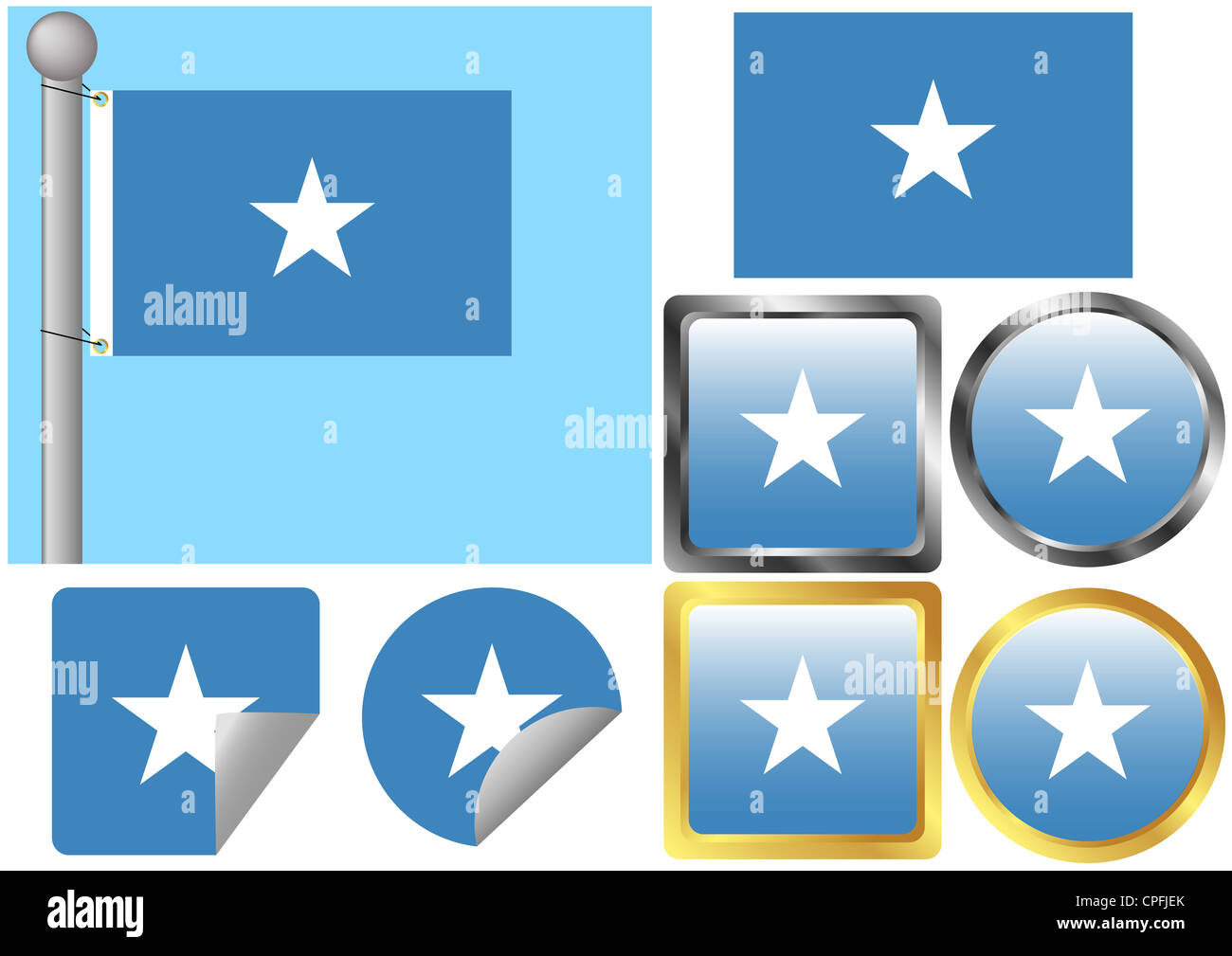 Flag Set Somalia Stock Photo - Alamy