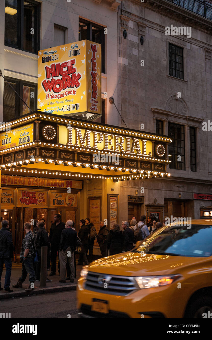 Broadway Theater Marquee, NYC Stock Photo - Alamy