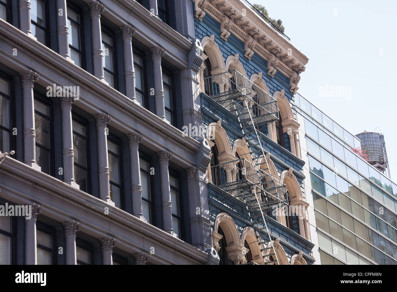 Architecture on Broadway, NYC Stock Photo - Alamy