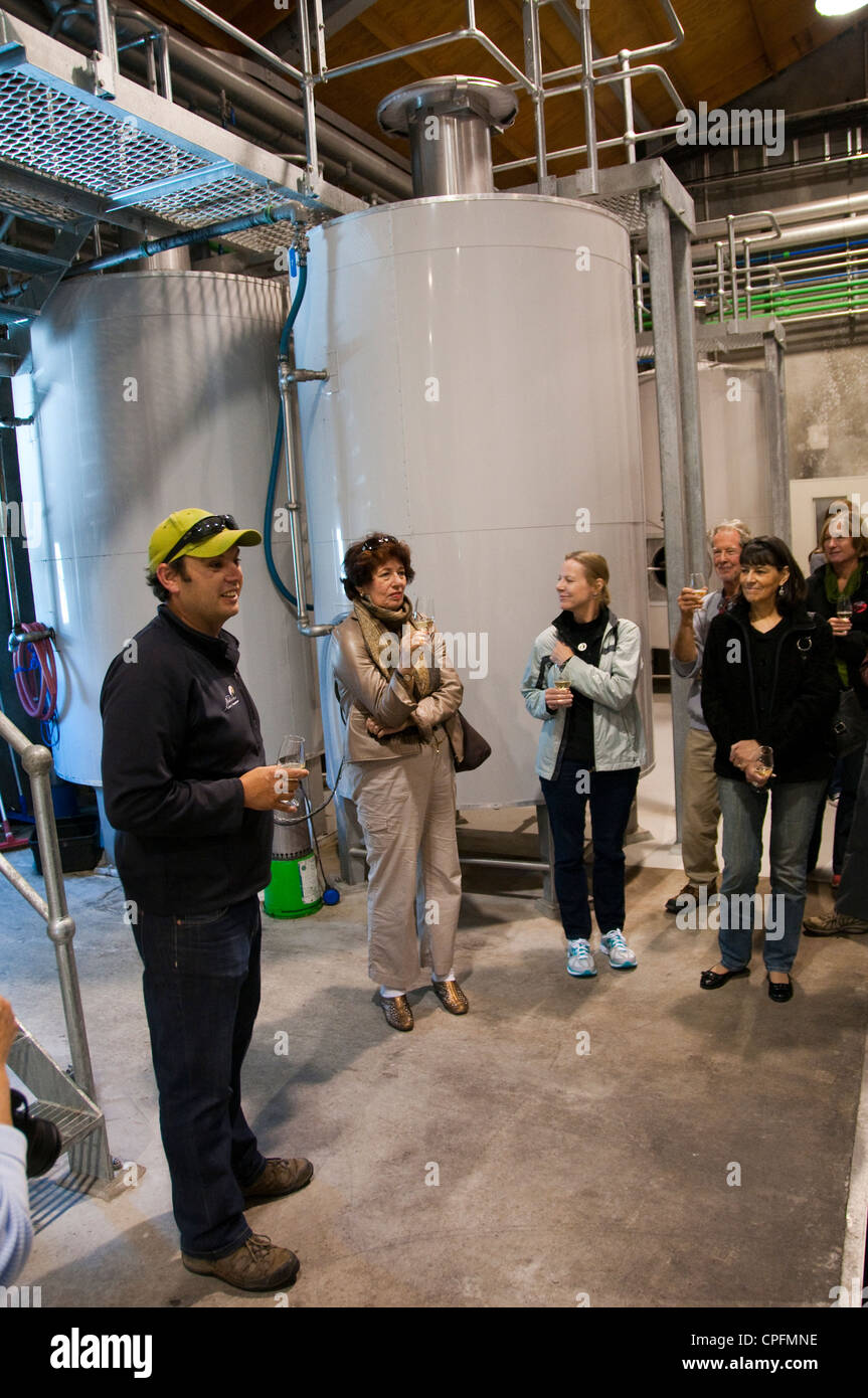 New Zealand South Island Marlborough, winery touring and tasting of ...