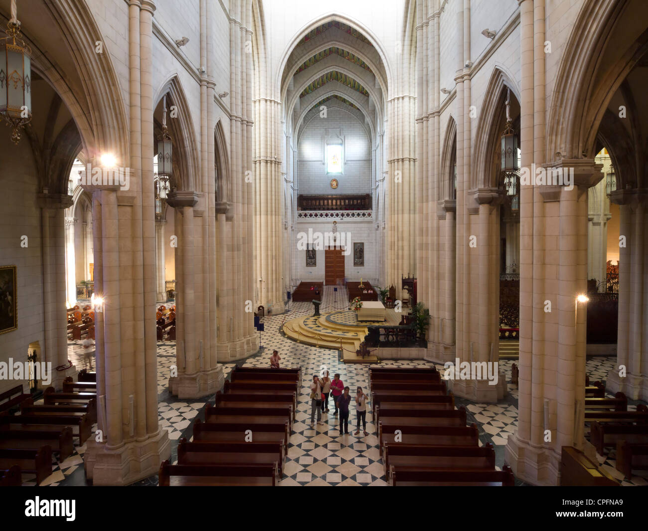 Almudena Cathedral interior, Madrid, Spain Stock Photo - Alamy