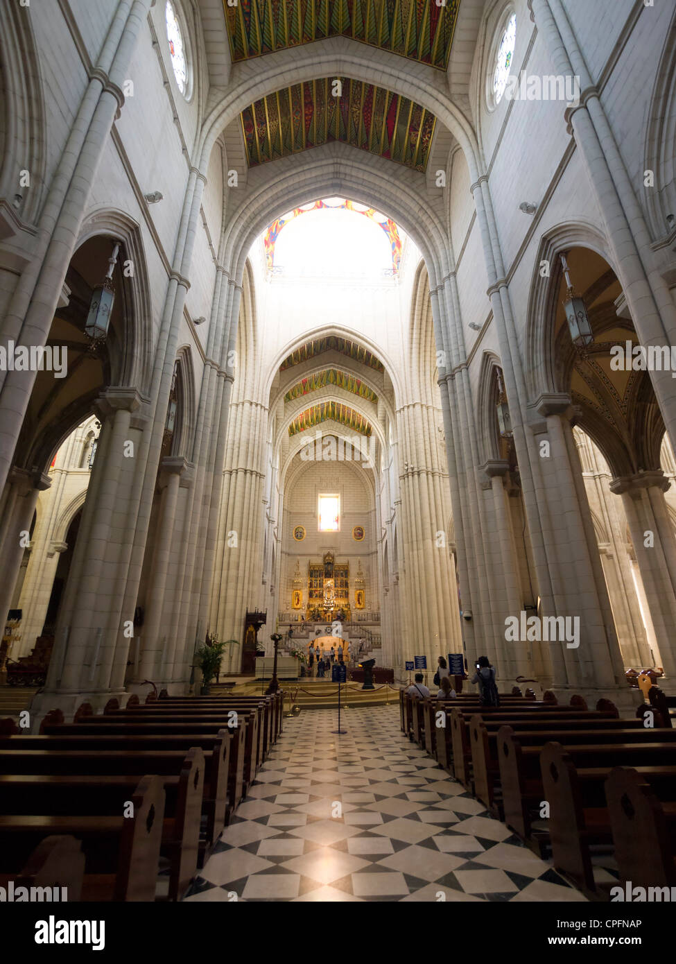 Almudena Cathedral interior, Madrid, Spain Stock Photo - Alamy