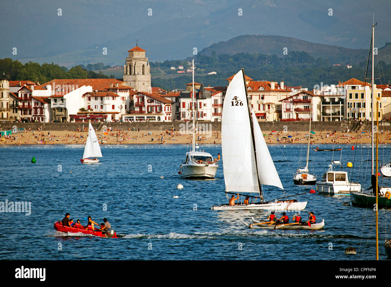 Ciboure French Basque coast France Stock Photo - Alamy