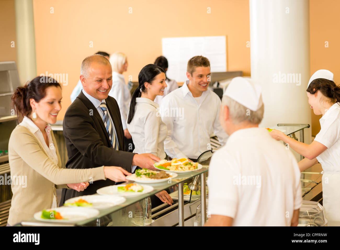 Lunch lady uniform hi-res stock photography and images - Alamy