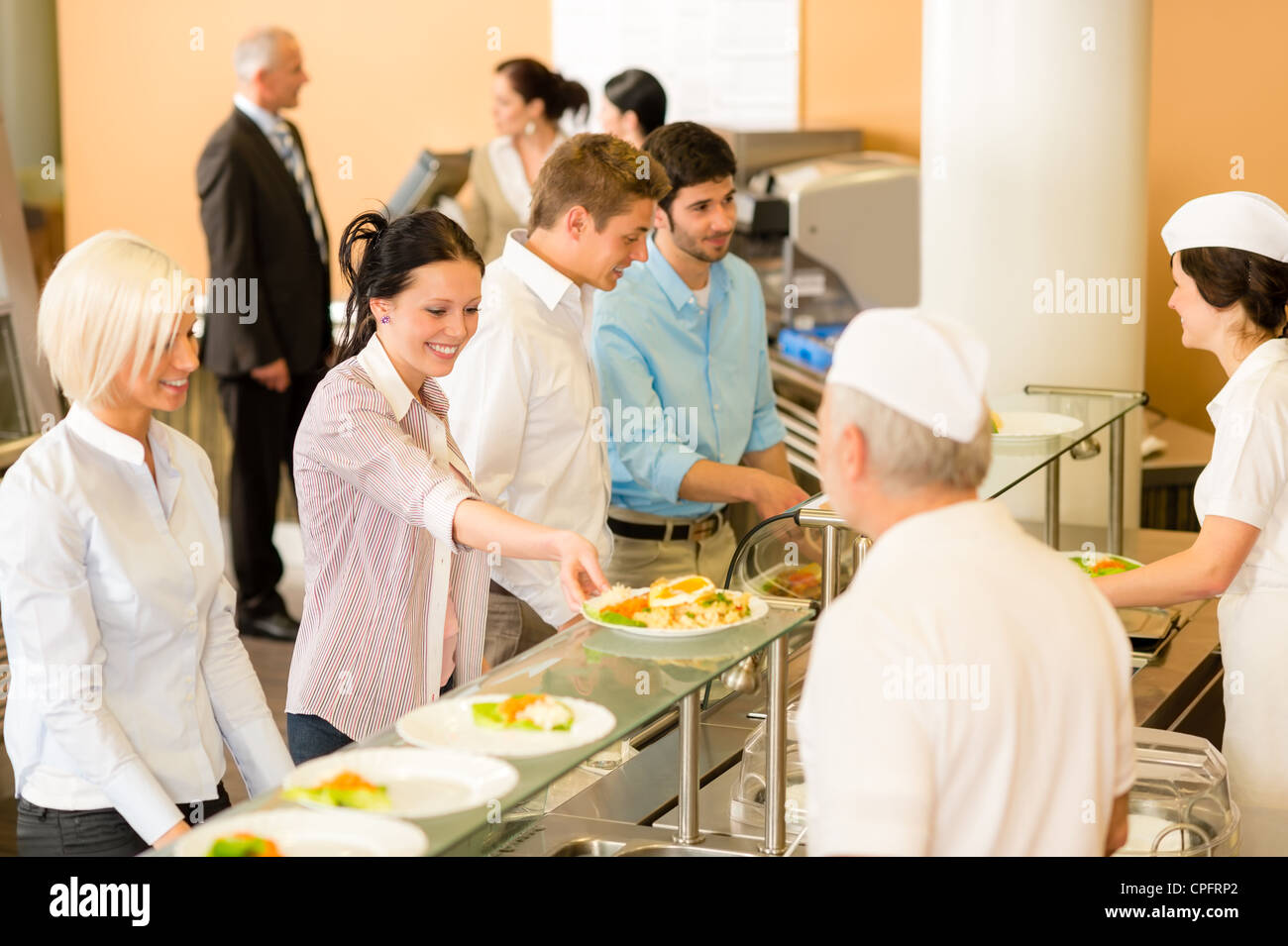 Canteen food cabinet hi-res stock photography and images - Alamy