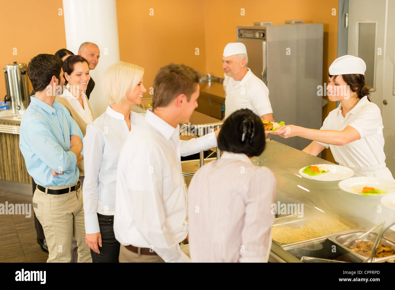 Canteen food cabinet hi-res stock photography and images - Alamy
