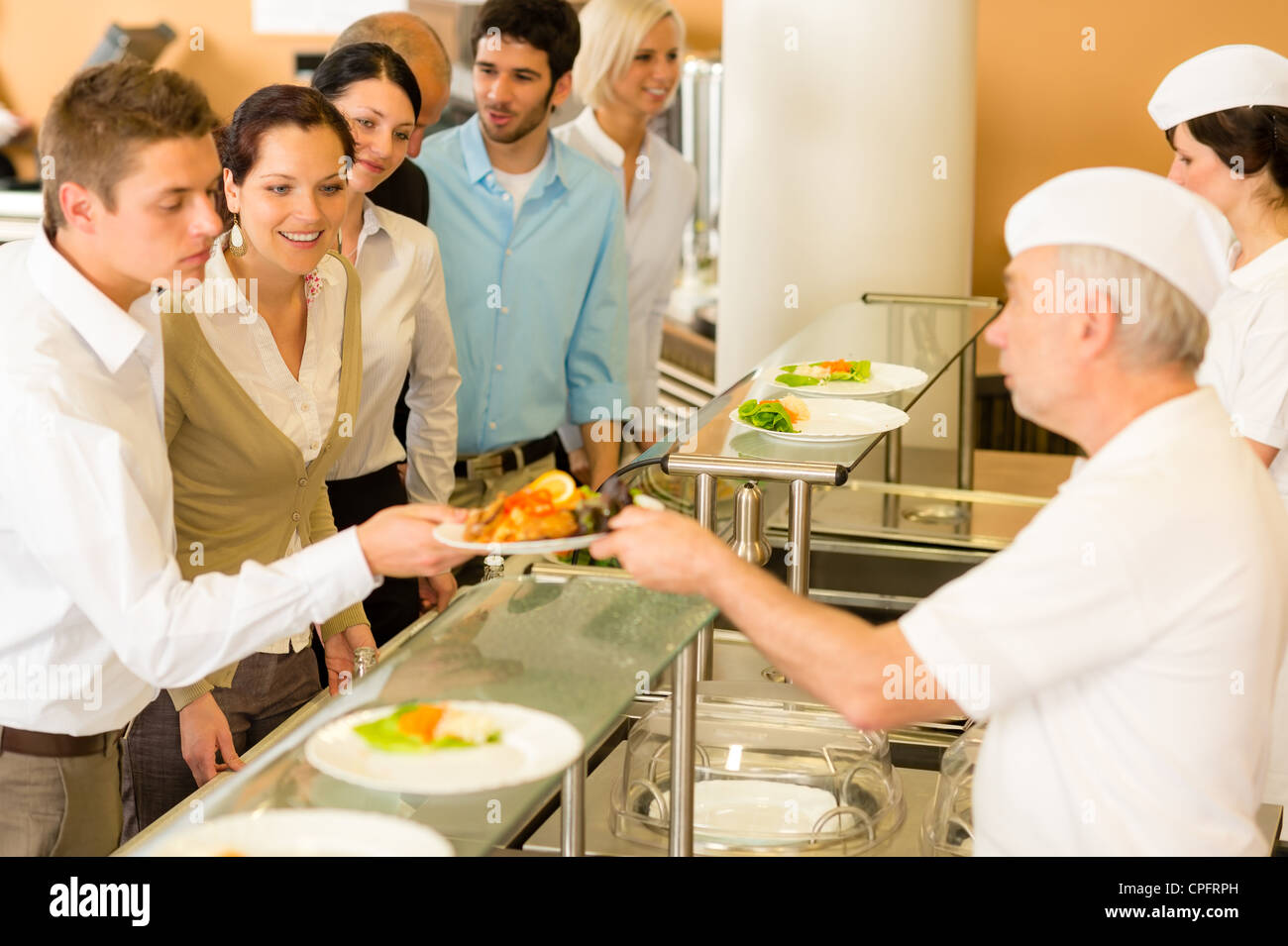 Canteen food cabinet hi-res stock photography and images - Alamy