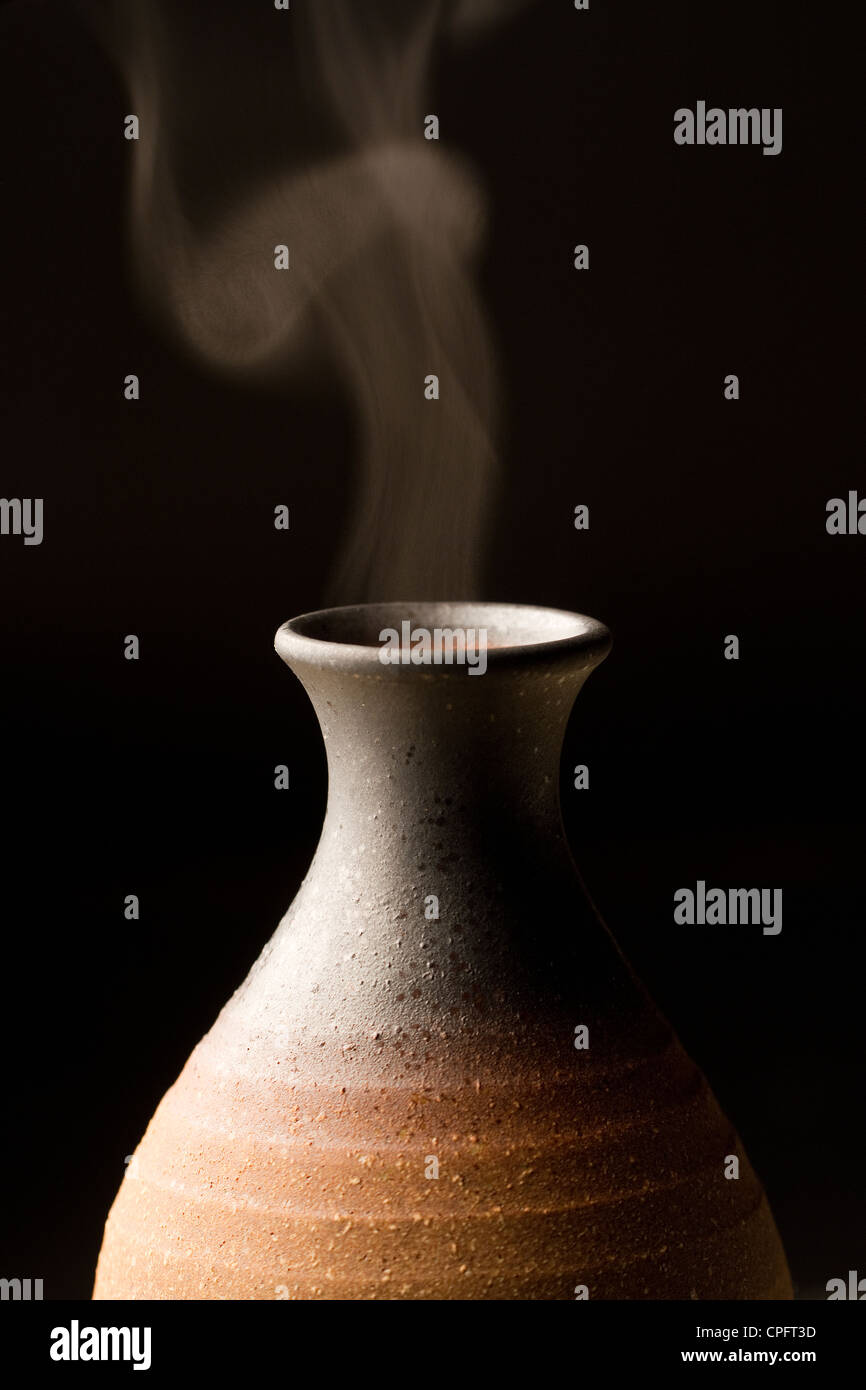 Smoke Coming Out By Pot Stock Photo - Alamy