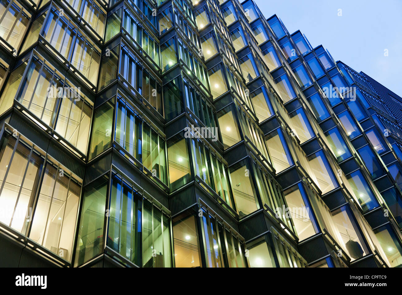 England, London, Southwark, More London Piazza, Office Windows Stock ...