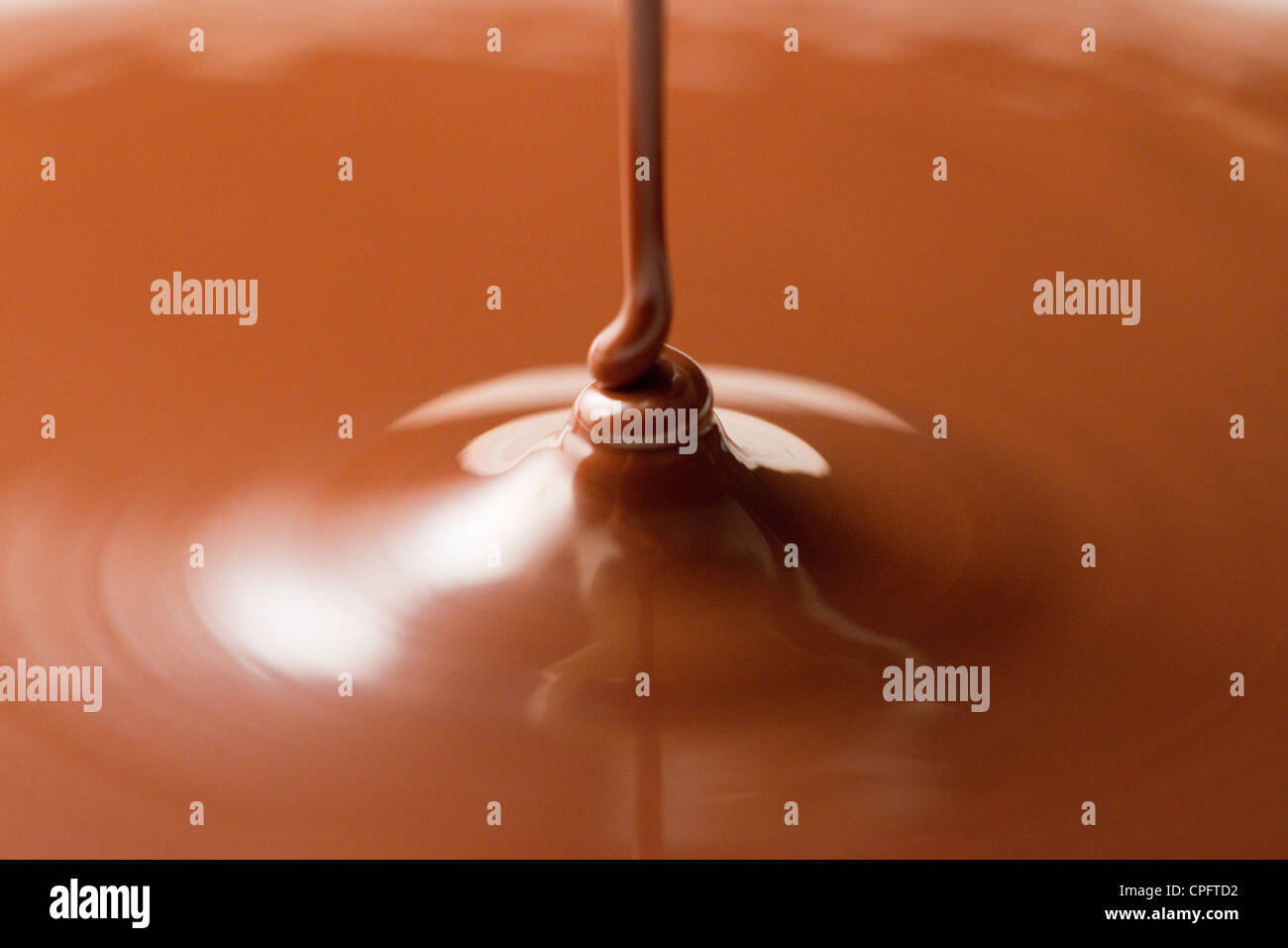 Swirl Of Chocolate Stock Photo - Alamy