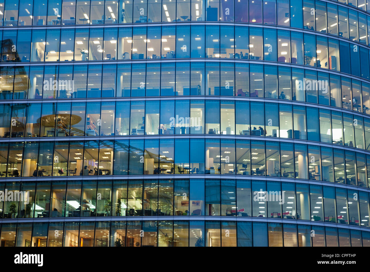England, London, Southwark, More London Piazza, Office Windows Stock ...