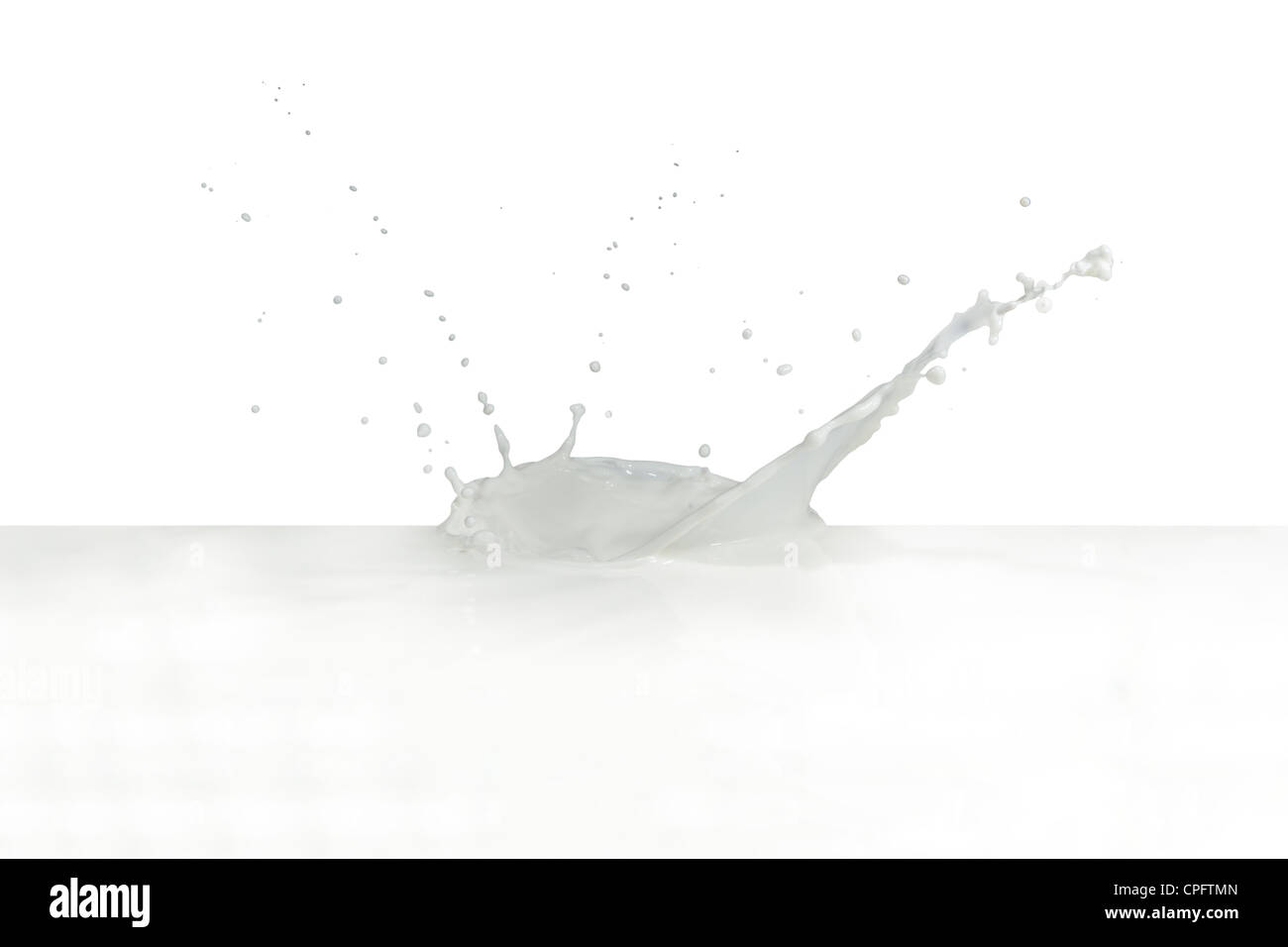 splashing milk isolated on white background Stock Photo - Alamy