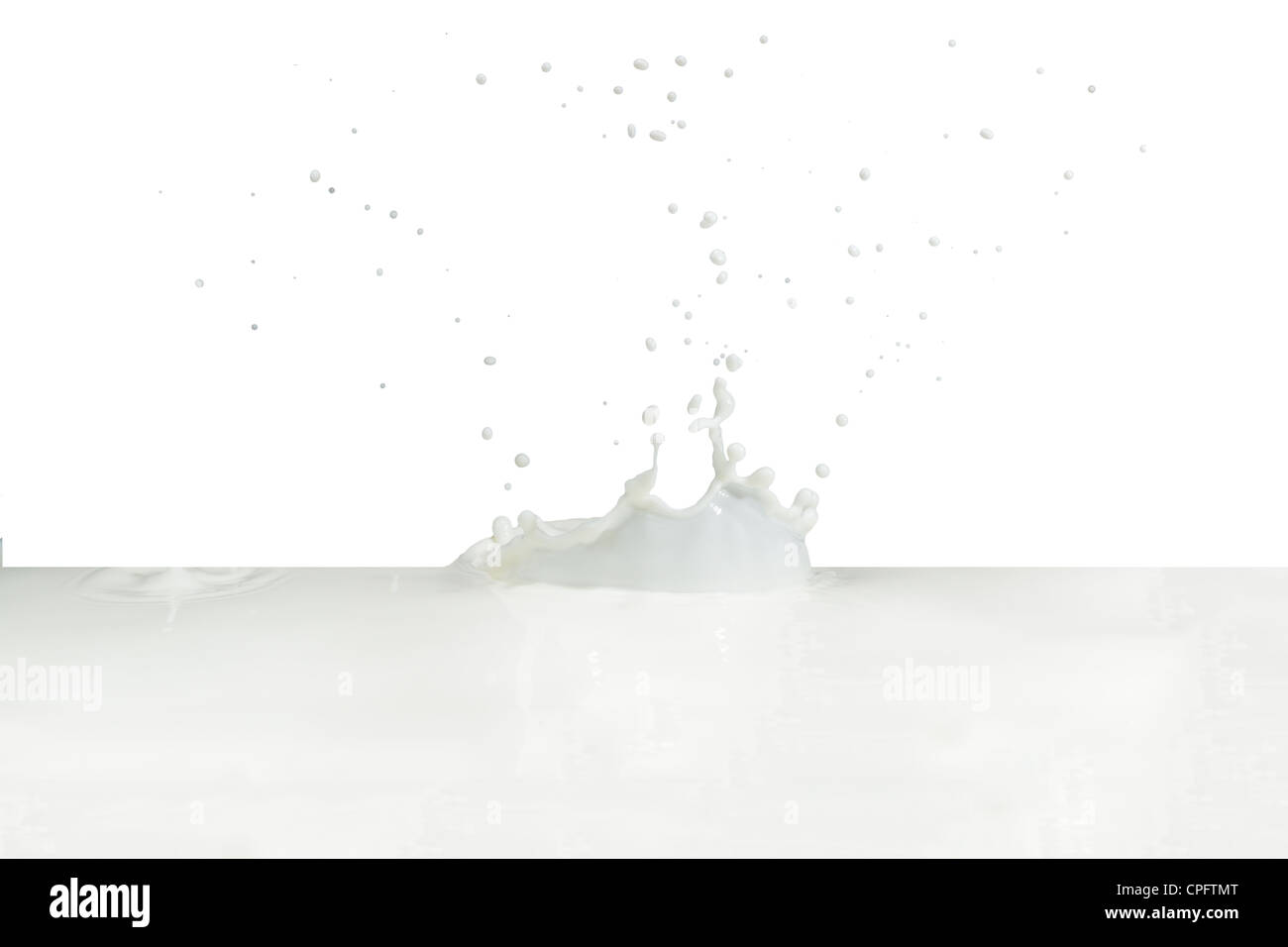 splashing milk isolated on white background Stock Photo - Alamy