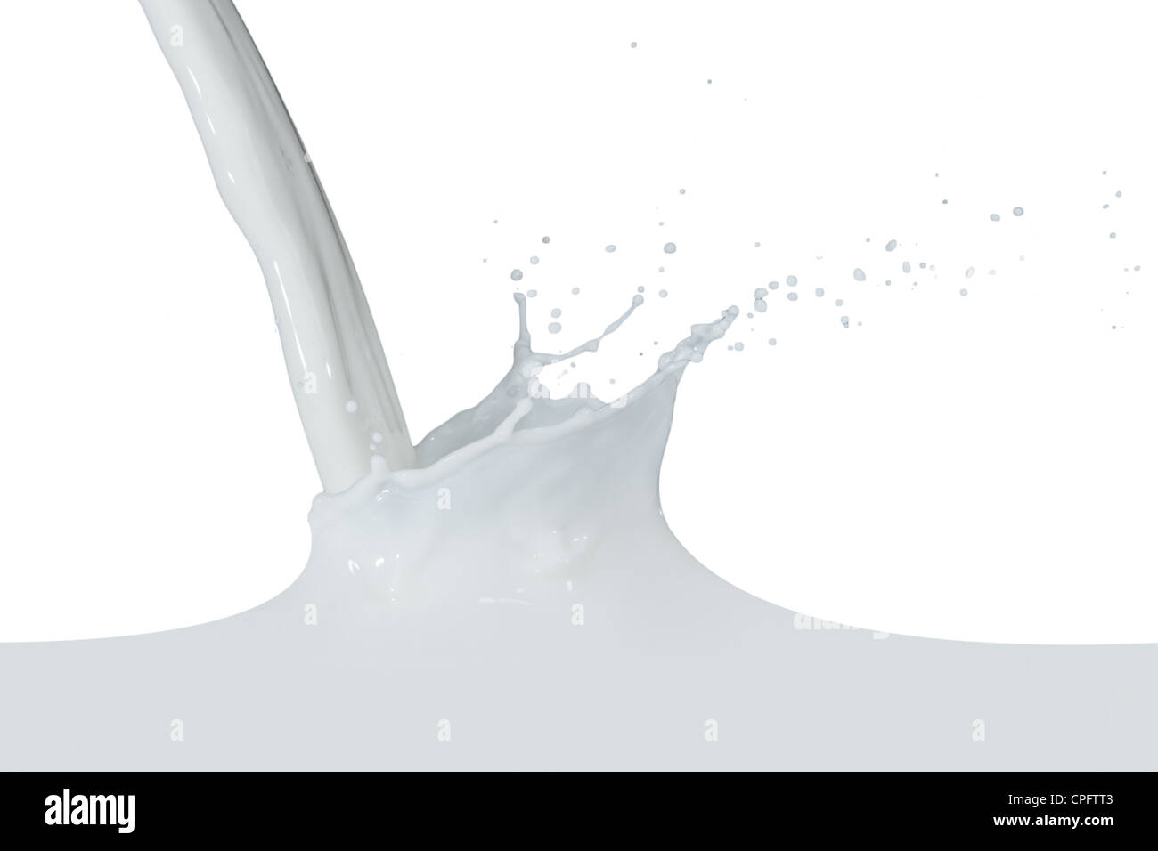 splashing milk isolated on white background Stock Photo - Alamy